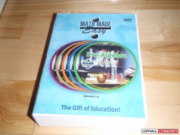 Math Made Easy Pre Algebra DVD Series 108homemama List4All math-made-easy-pre-algebra-dvd-series-108homemama-list4all