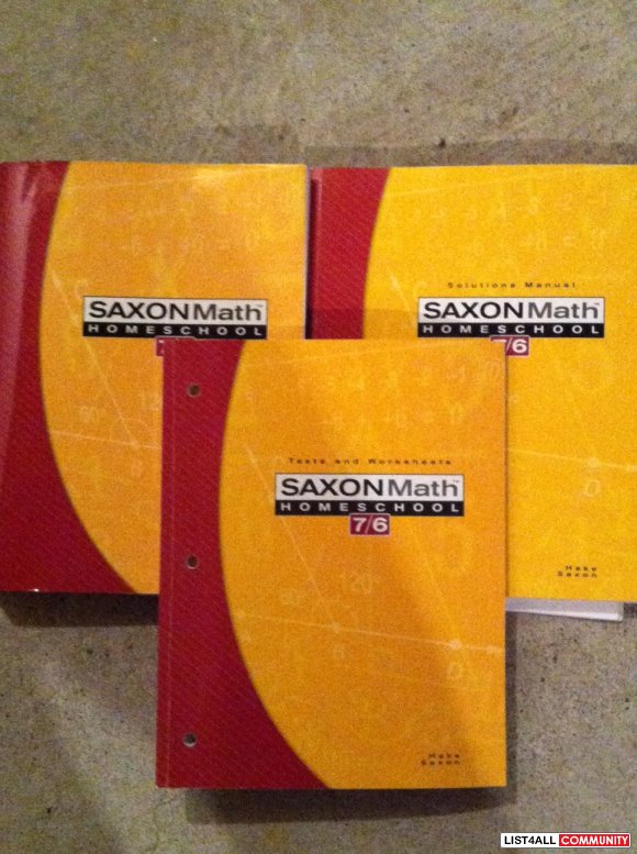 Saxon Math 7 6 Complete Homeschoolbooks List4All Saxon Math 7 6 Complete Homeschoolbooks List4All